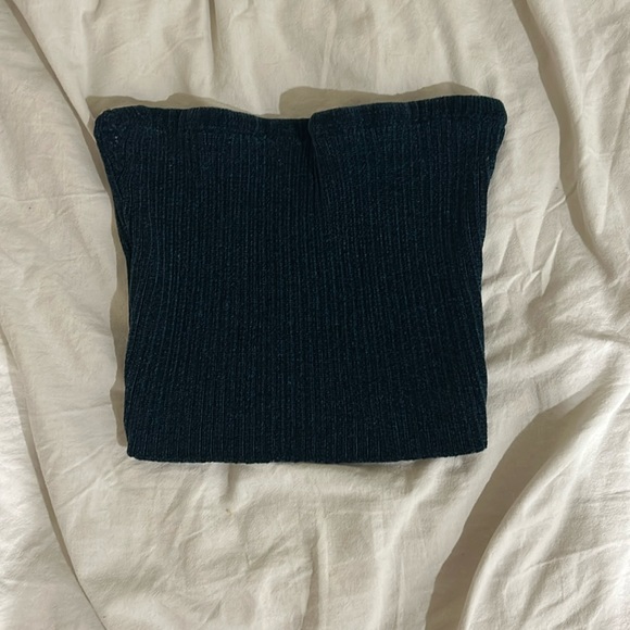 La Hearts | Tops | Fuzzy Green Tube Top | Poshmark
